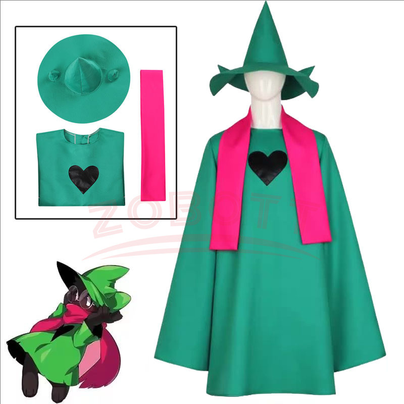 Jual Deltarune Ralsei Cosplay Costume Costume Ralsei Cosplay Green Cape ...