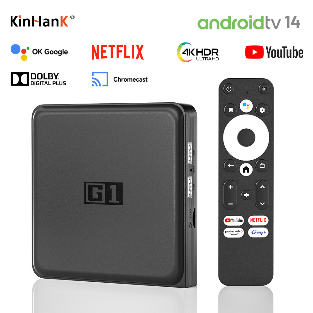 Jual Kinhank G1 Android Tv Box With Netflix 4K Ultra Hd Google Certified Dolby Vision Hdr10+ 4G ...