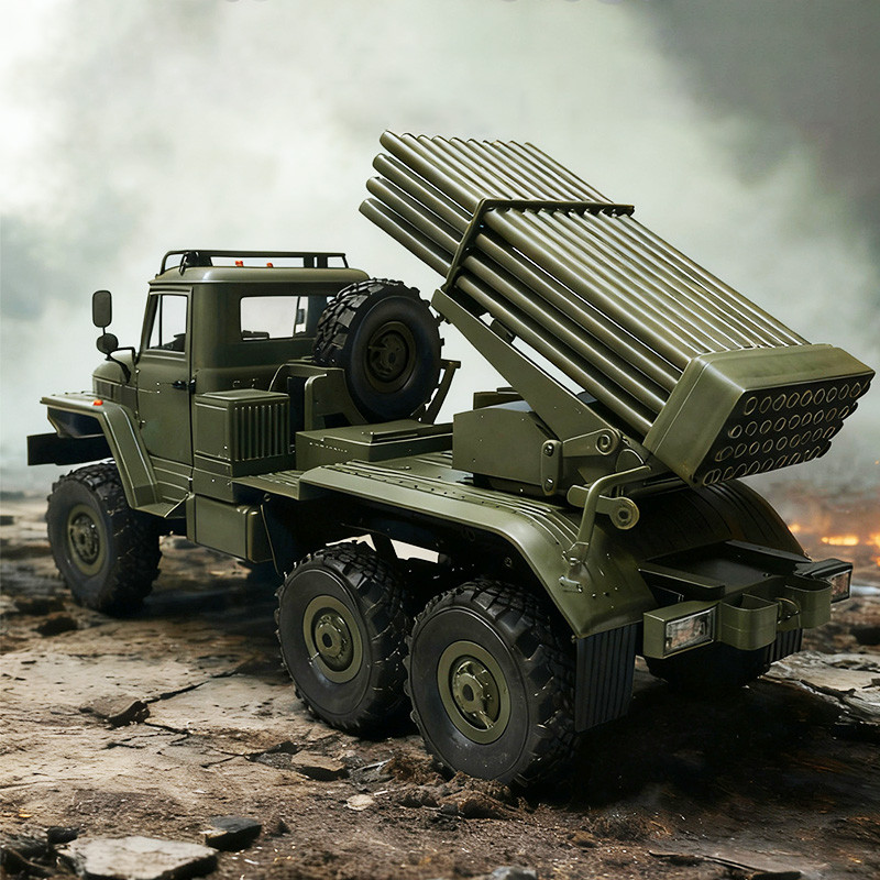 Jual Wpl B36-2 Metal Rocket Launcher Pipe Rc Military Truck Bm-21 1:16 ...