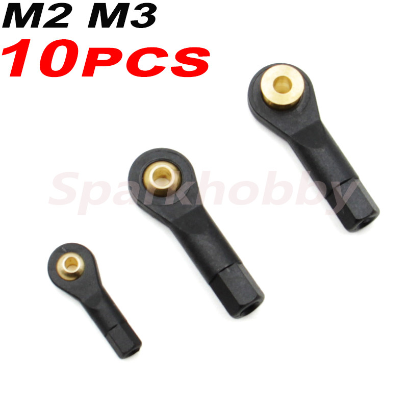 Jual 10Pcs M2 M3 Nylon Metal Ball Head Buckle Linkage Pull Rod Tie Rod ...