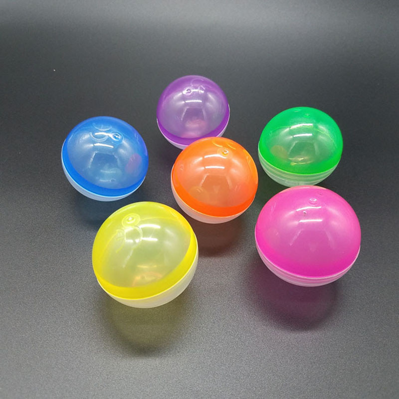 Jual 50pcs 65mm Empty Plastic Capsules Round Plastic Toy Capsules ...