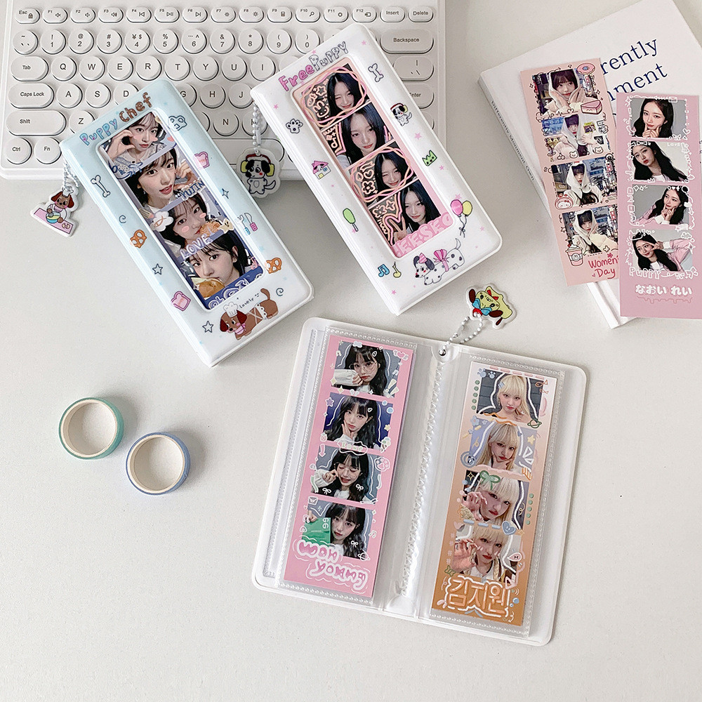 Jual Cartoon Puppy Photo Booth Frames Album For 2x6 Inch Photo Strips ...