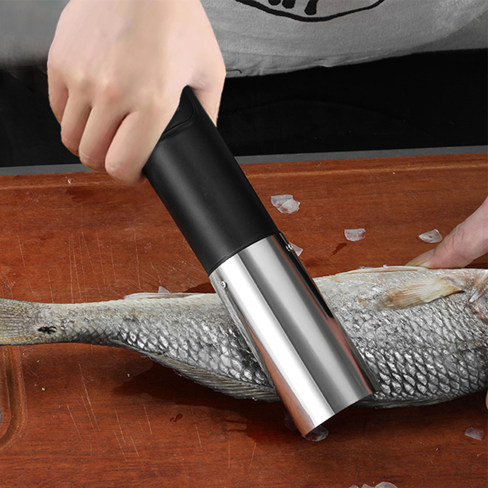 Jual Waterproof Fishing Scale Seafood Cleaner Brush Tool Cordless Fish ...