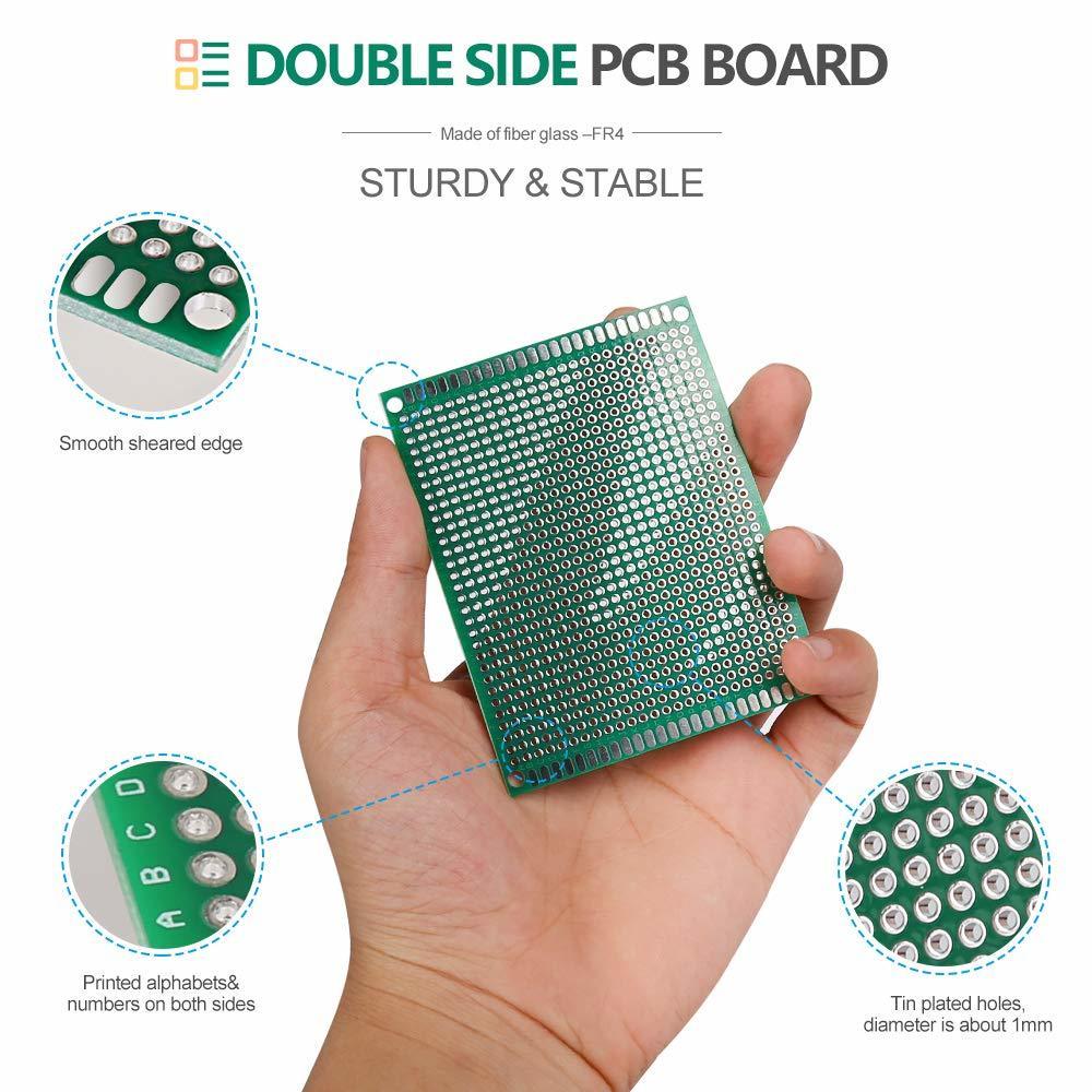 Jual 32pcs PCB Prototype Board Circuit Protoboard Universal Stripboard ...