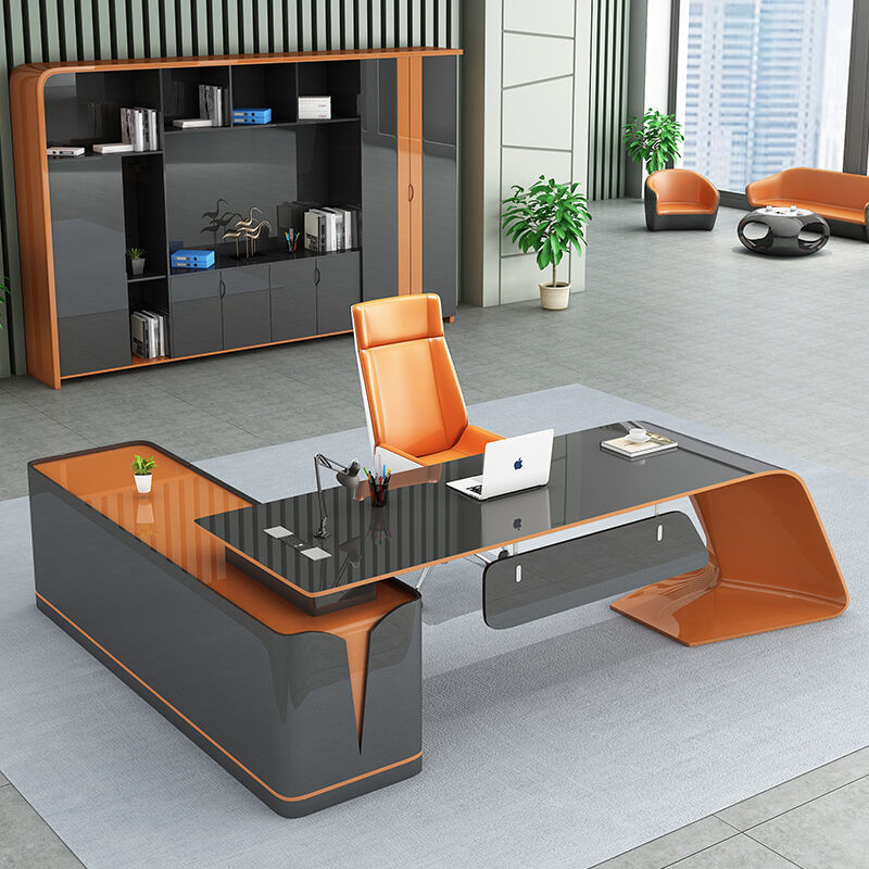 Jual Executive Light Luxury Office Desk In Stock Designer Storage ...