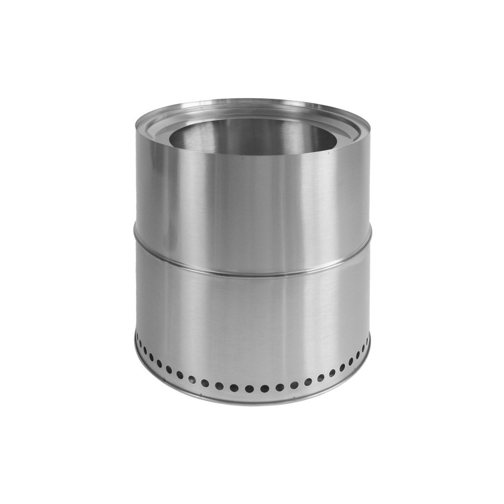 Jual Stainless Steel Round Split Wood Stove Home Yard Bonfire BBQ Stove ...