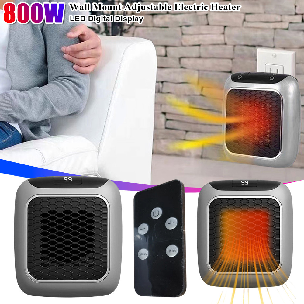 Jual 800W Wall Mount Electric Heater PTC Ceramic Digital Heaters ...