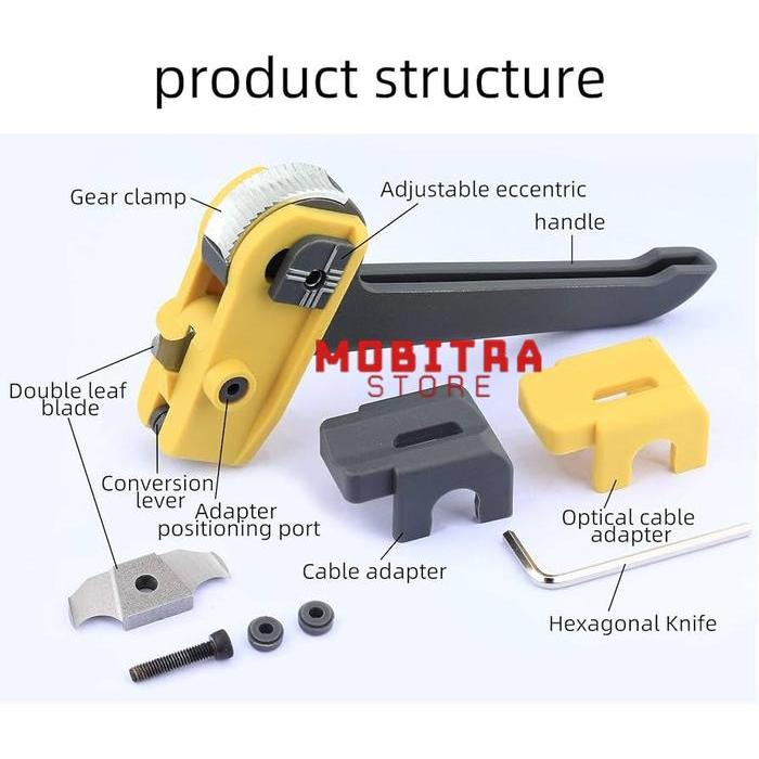 Jual Menarik Fiber Optic Tool Kms-K Longitudinal Cable Sheath Cutter ...