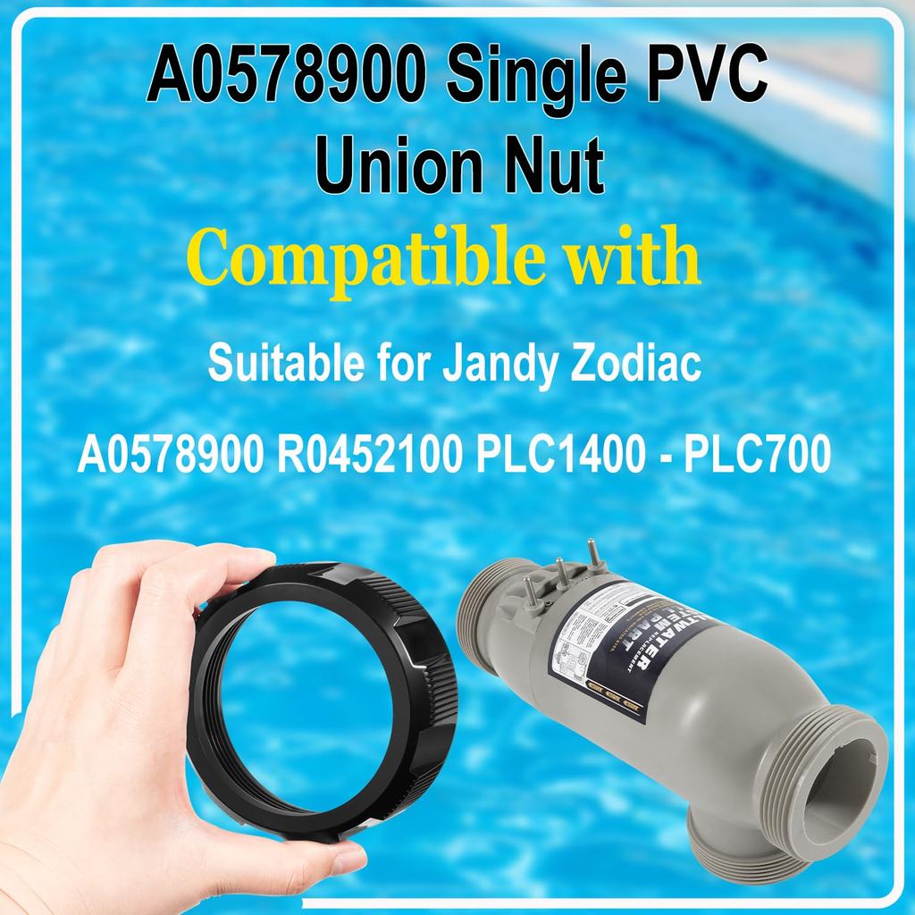 Jual Tm Replacement For Jandy/Zodiac A0578900 Single Pvc Union Nut Fits ...
