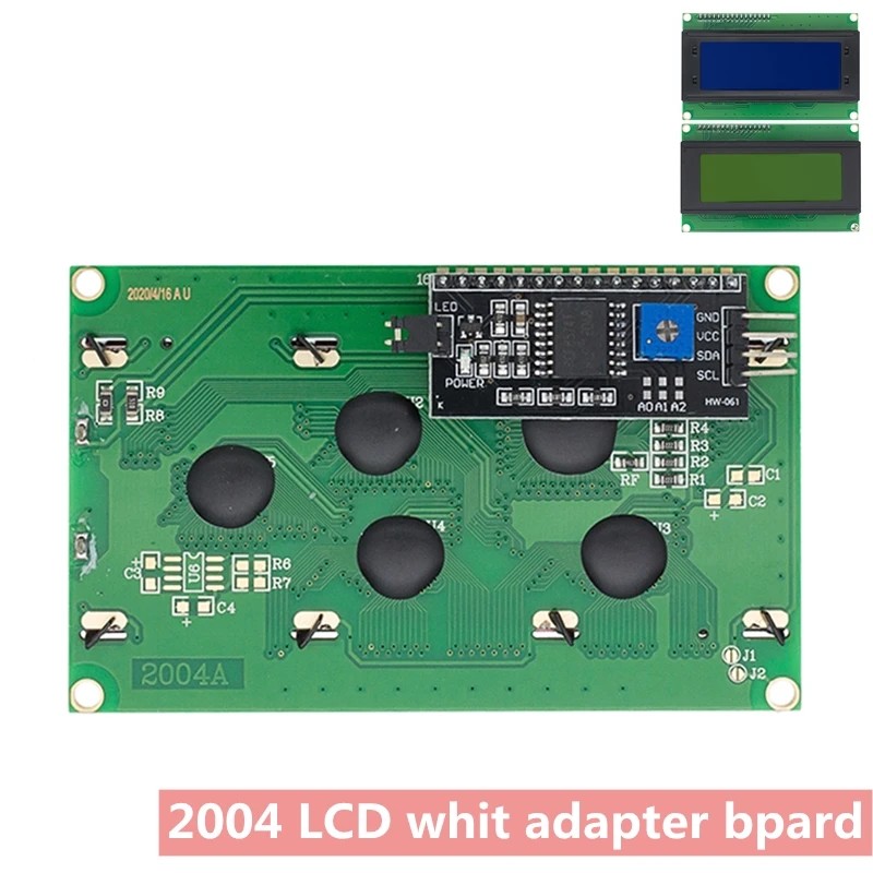 Jual Lcd2004 I2C 2004 20X4 2004A Blue/Green Screen Hd44780 Character ...