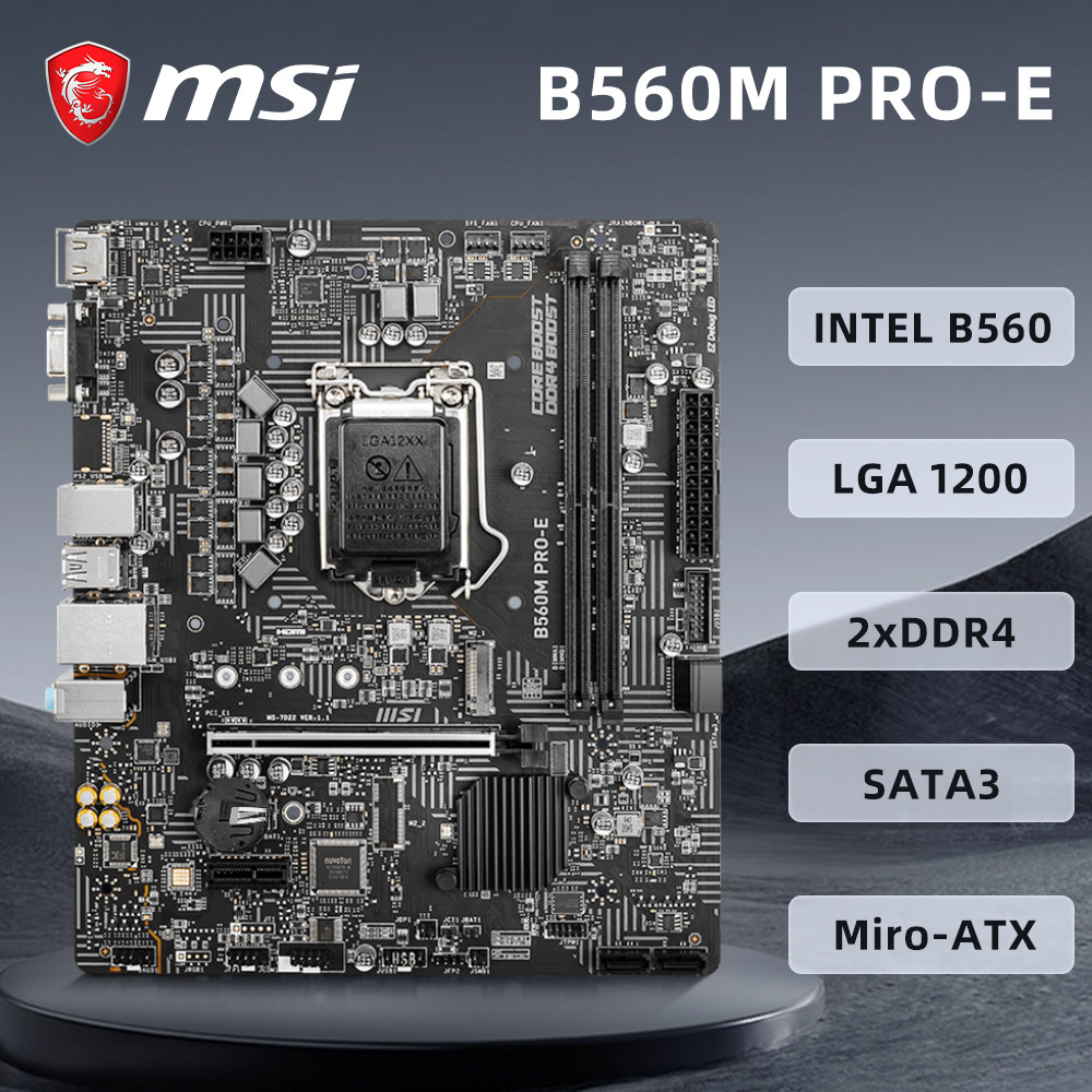 Jual MSI B560M PRO-E Motherboard Supports Socket LGA1200 i9-11900K i7 ...