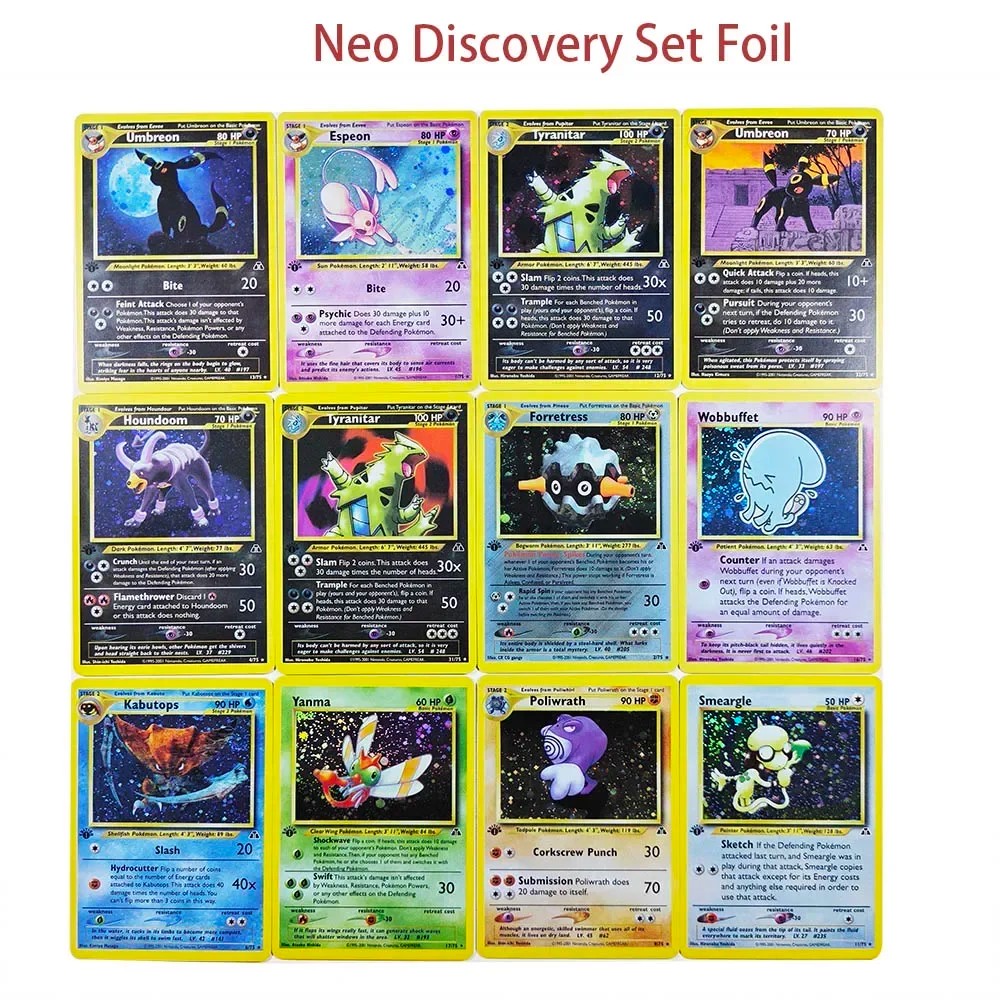 Jual Pokémon Cards 1st Edition Neo Discovery Set Foil Flash Cards ...