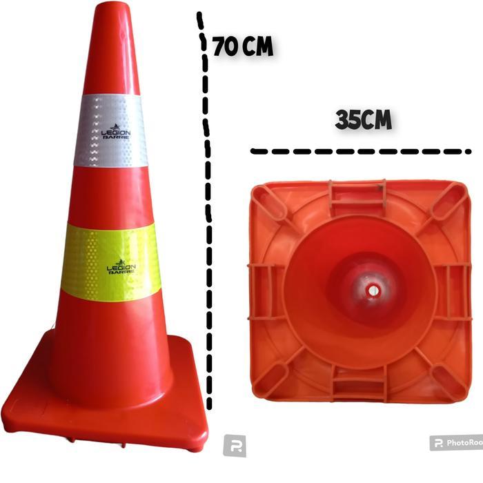 Jual luxp- Legion Traffic Cone Rubber / Pengaman Marka Jalan Kerucut ...