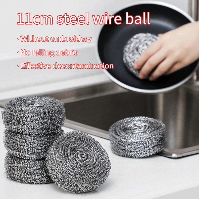 Jual 40g Cleaning Balls Wire Steel Ball Kitchen Pot Scrubber Stainless ...