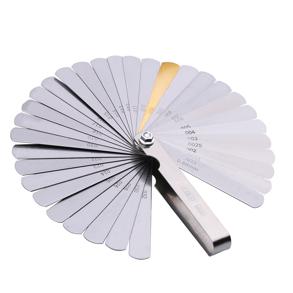 Jual 32 Blades Feeler Gauges Set Stainless Steel Dual Marked Metric And ...