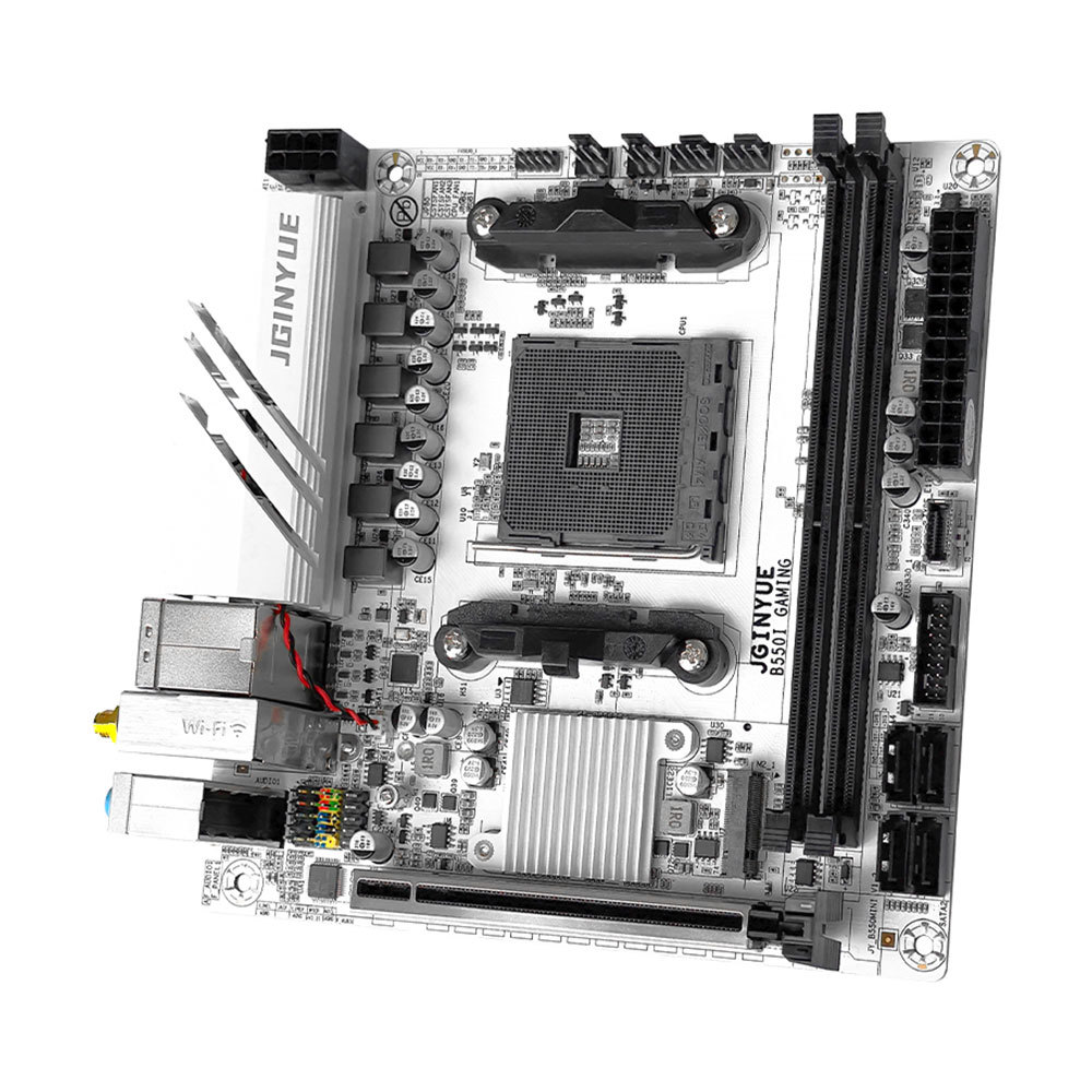 Jual JGINYUE AMD B550 ITX Motherboard supports Ryzen R5 4000/5000 ...