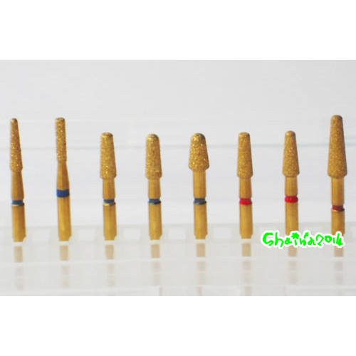 Jual 8pcs Dental Preparation Porcelain bur Porcelain Alloy Inlay and ...