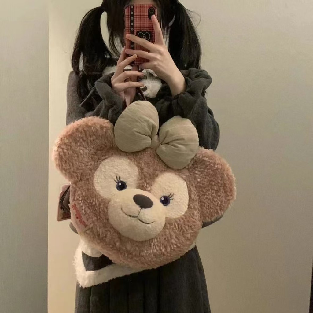 Jual real photos 2025 new Shellie May Big Bag Cute Heart Bag Soft Girl ...
