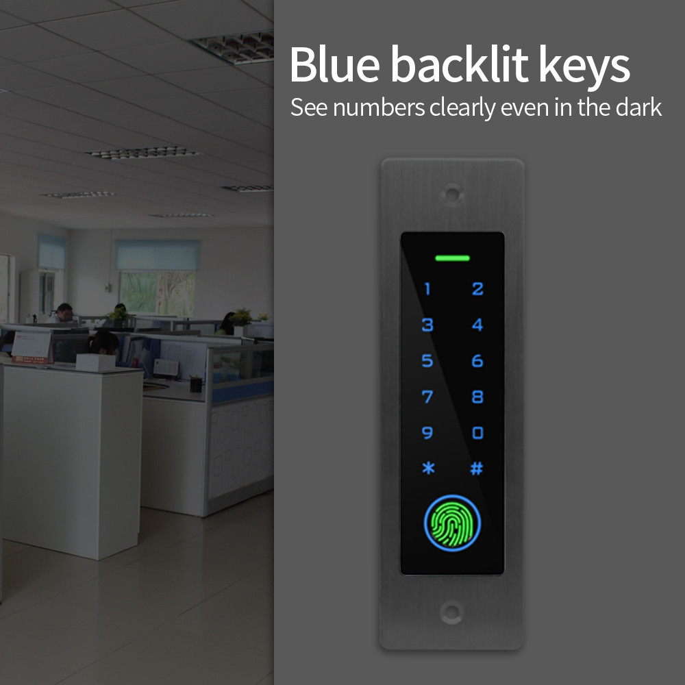 Jual Waterproof 125KHz EM Card Reader Standalone Access Control Keypad ...