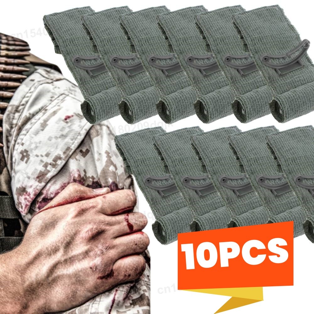 Jual 1-10PCS 4/6inch Israeli Bandage Rescue Wound Dressing Emergency ...