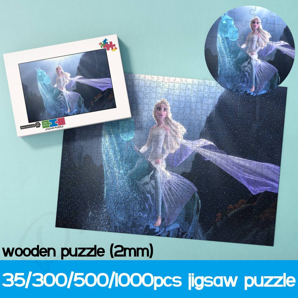 Jual Elsa Jigsaw Puzzles for Kids Animated Movie Frozen Main Character ...