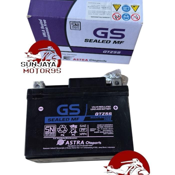 Jual Aki Motor Astra GS GTZ5s Supra x 125 Kharisma Revo abs Accu Kering ...