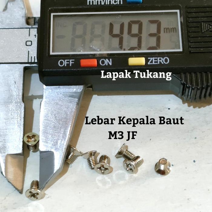 Jual b881- Baut M3 Jf M3X4 M3X5 Isi 100Pcs | Shopee Indonesia