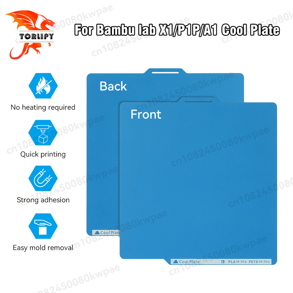 Jual Build Plate For Bambu Lab X1/P1P/A1 Cool Plate 256X256Mm Spring ...