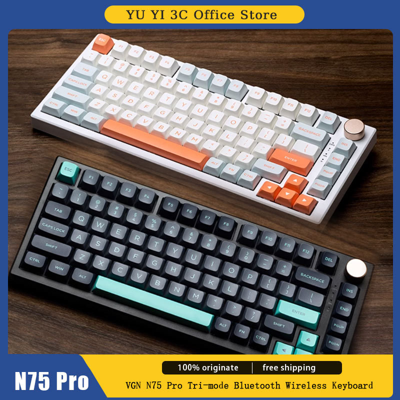 Jual VGN N75 Pro Mechanical Gaming Keyboard Tri-Mode Bluetooth Wireless ...