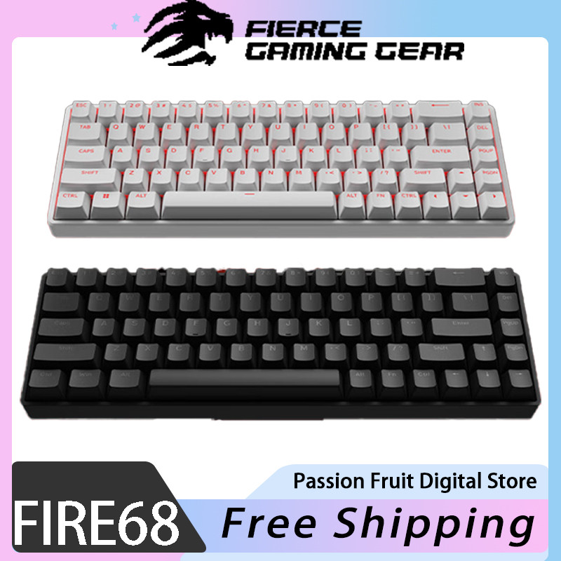Jual Fierce Gaming Gear FIRE68 Wired Magnetic Axis Mechanical Keyboard ...