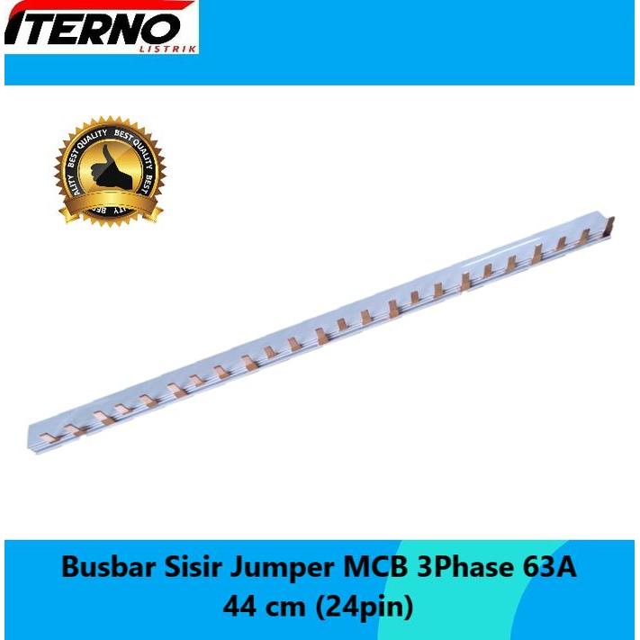 Jual DUniaTelp- Busbar Sisir Jumper Mcb 3 Phase 3P 63A 44Cm Iterno ...
