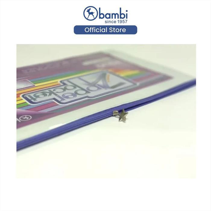 Jual 1tgo- Bambi Organizer Map Dokumen Folio Zipper Pocket With Metal ...