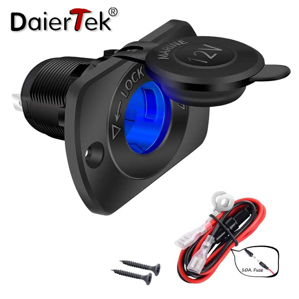 Jual Daiertek 12V Car Lighter Socket Femaile 12 Volt Power Outlet ...