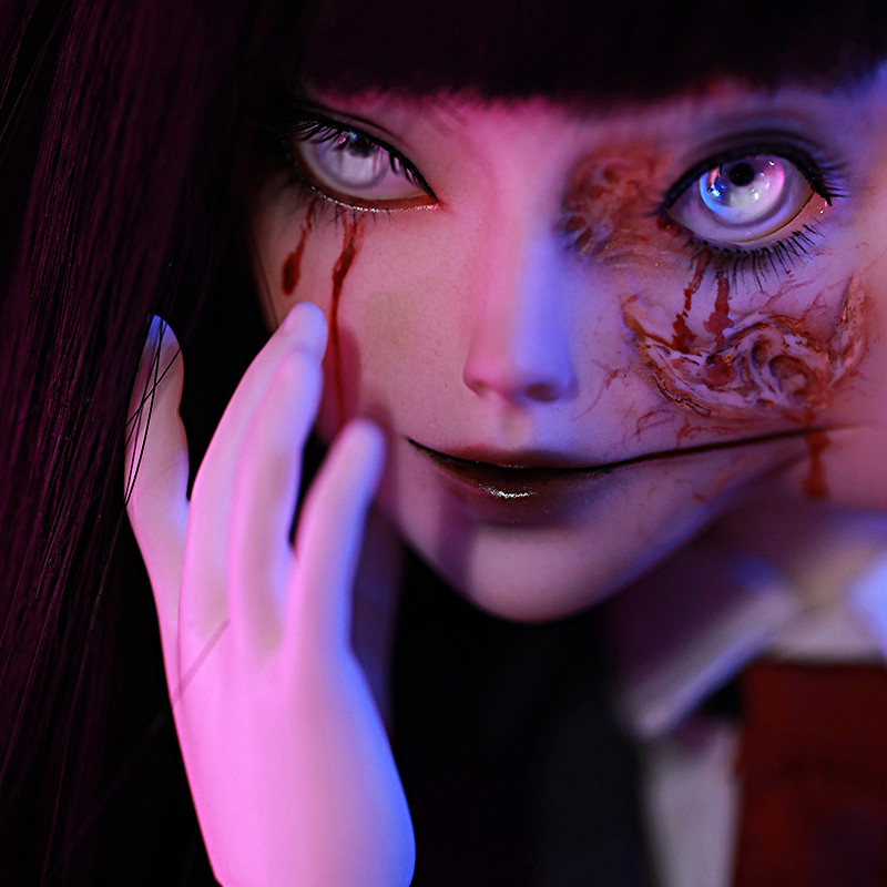 Jual BJD Doll Two Face 1/4 Mio Full Set Double Emotion Conjoined Horror ...