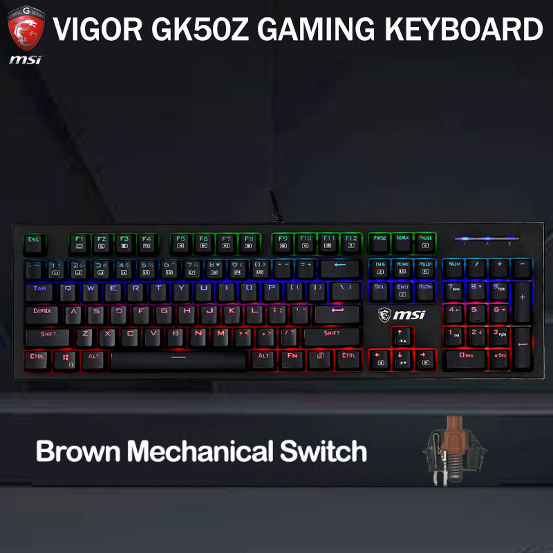 Jual MSI VIGOR GK50Z Gaming keyboard Mechanical Keyboard Wired Gaming ...
