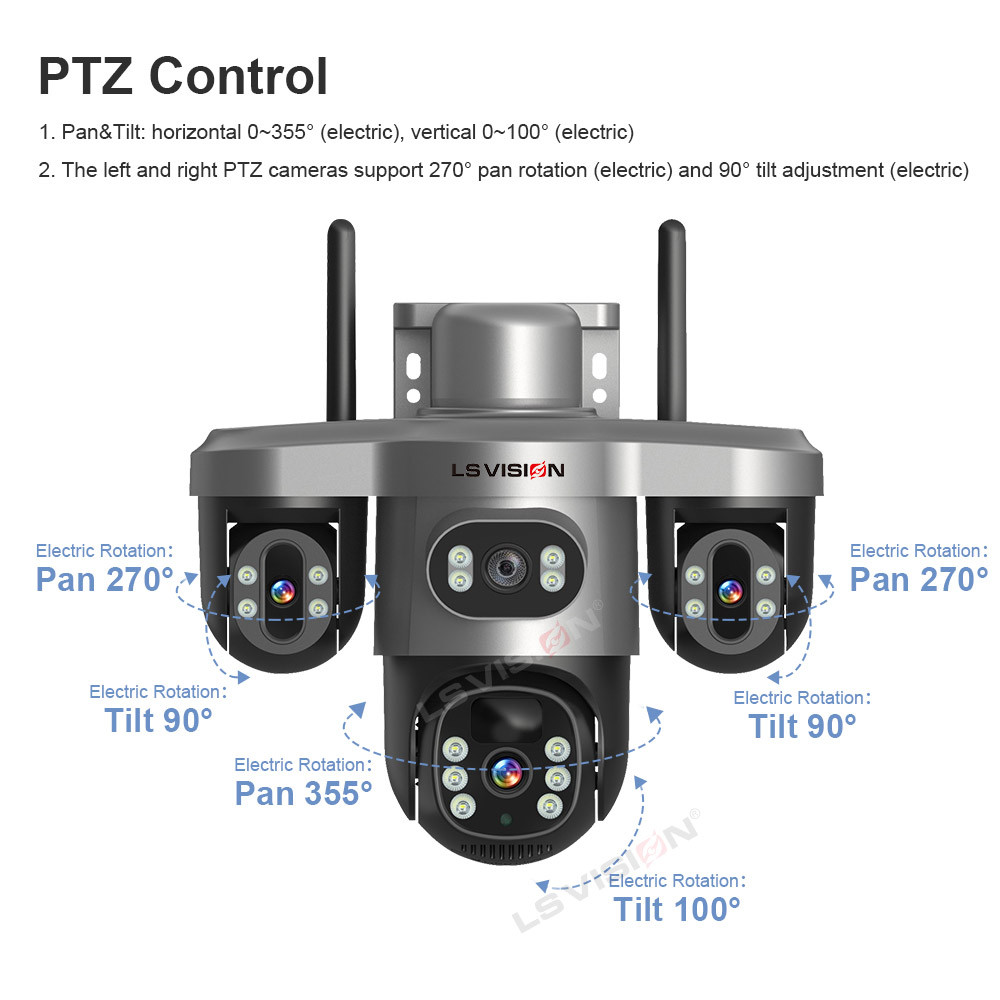 Jual LS VISION V380 Pro 3 Lens IP Solar Camera 4G 15 MP Outdoor WIFI ...