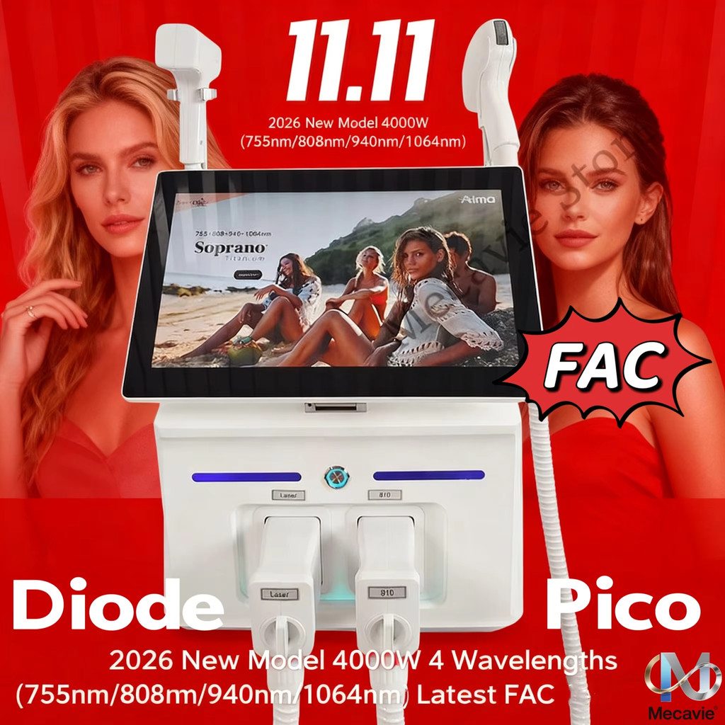 Jual 2 in 1 SHR Diode Laser Hair Removal Machine Nd YAG Pico Laser ...