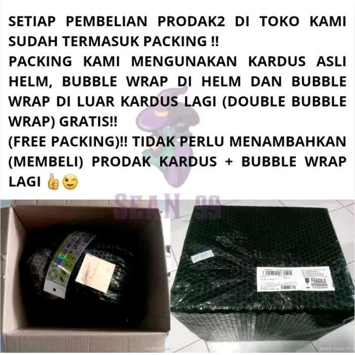 Jual NHK MARK 1 GP BALINE GARUDA SINGLE VISOR FULL FACE ORIGINAL SNI ...