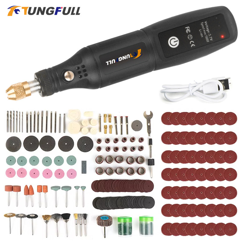 Jual USB Mini Electric Drill Cordless Engraving Pen Rotary Tool ...