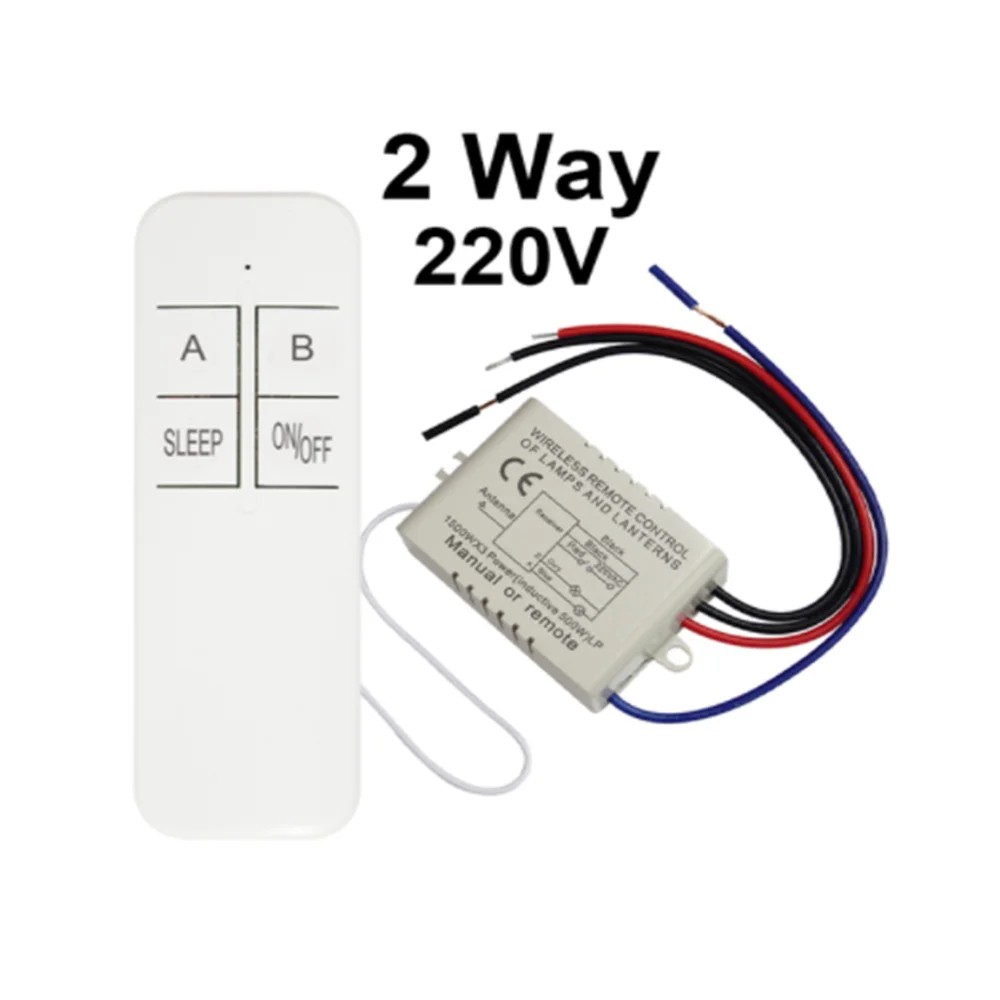 Jual Wireless Remote Control Light Switch 220V Receiver Transmitter On ...