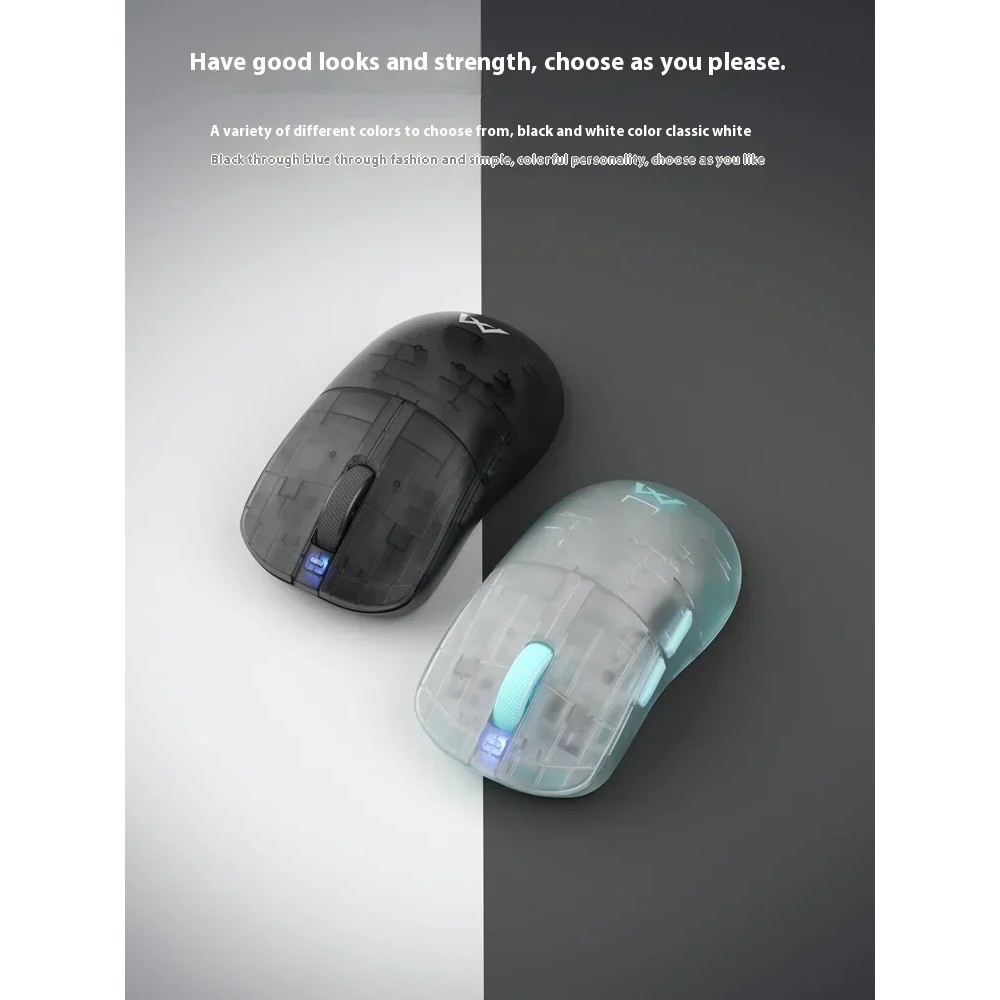 Jual Monka M1 Pro 4k Wireless Mouse Paw3395 Three Mode Light Weight ...