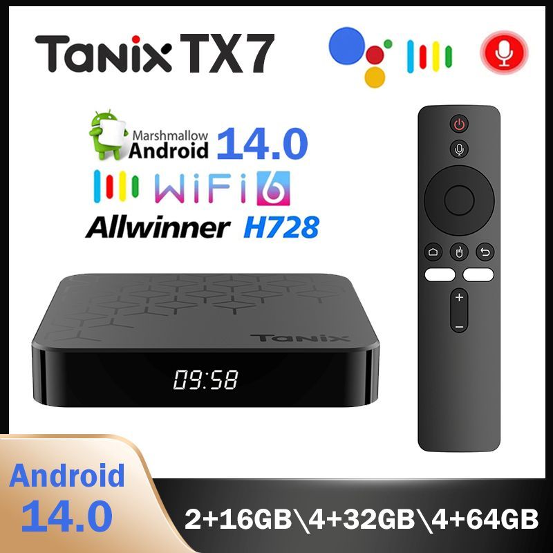 Jual Tanix Tx7 Allwinner H728 Octa Core Tv Box Android 14.0 Media Player Support 8K Ultra Hd ...