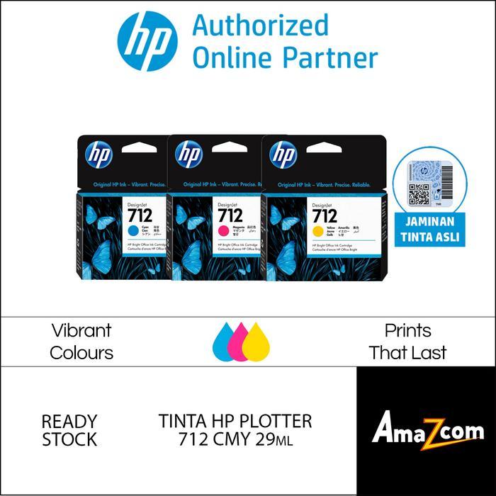 Jual Tinta HP Plotter DesignJet 712B 712 29ml Colour Printer T250,T650 ...