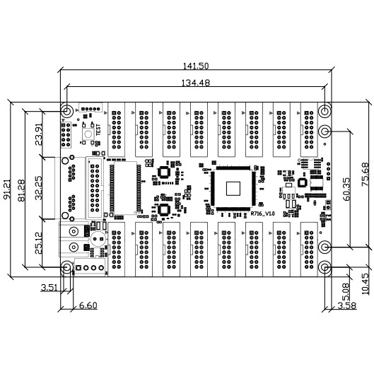Jual Huidu Led Receiving Card Hd-R716 Support Synchronous Asynchronous ...
