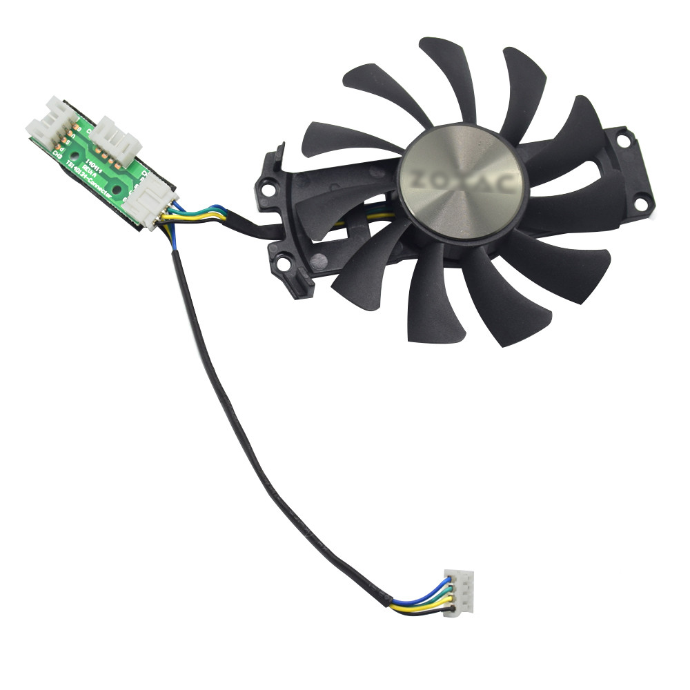 Jual New 75MM GA81S2U GPU Video Card Cooler Fan Replacement For ZOTAC ...