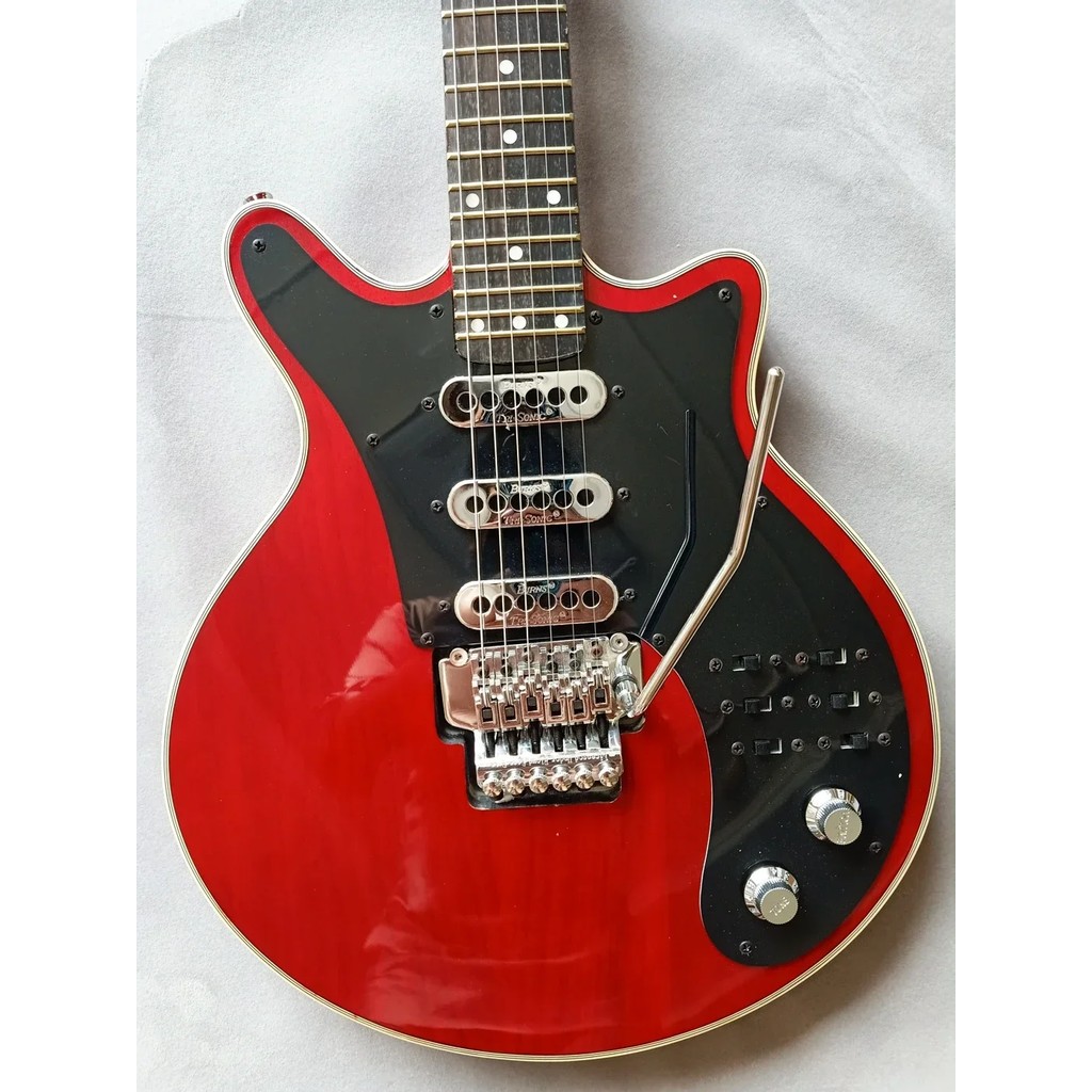 Jual Signed by Brian May Cherry Red 6-String Electric Guitar, 24 Frets ...