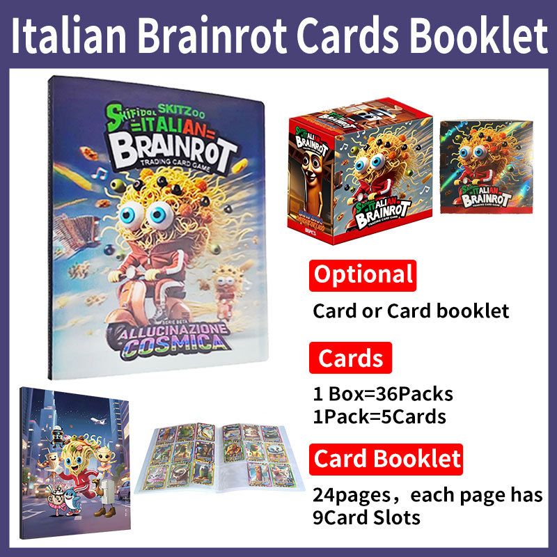 Jual New Italian Brainrot Games Card Collection Booklet Nine Palace ...