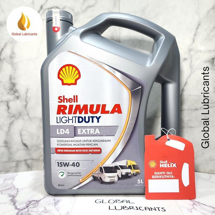 Jual Shell Rimula Light Duty LD4 EXTRA 15W-40 5 Liter (Oli Mesin Diesel ...