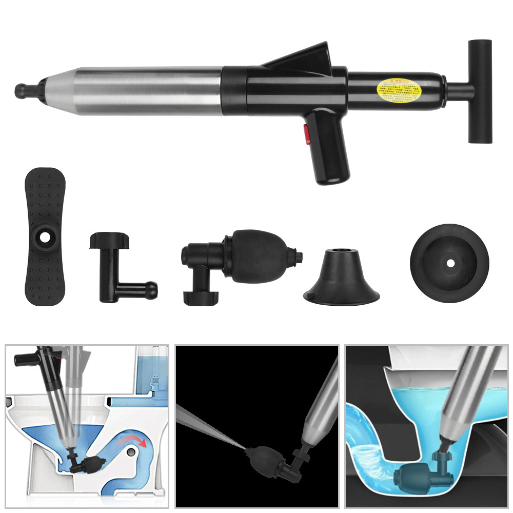 Jual Sewer Pipe Unblocker Toilet Plunger High Pressure Drain Plunger ...