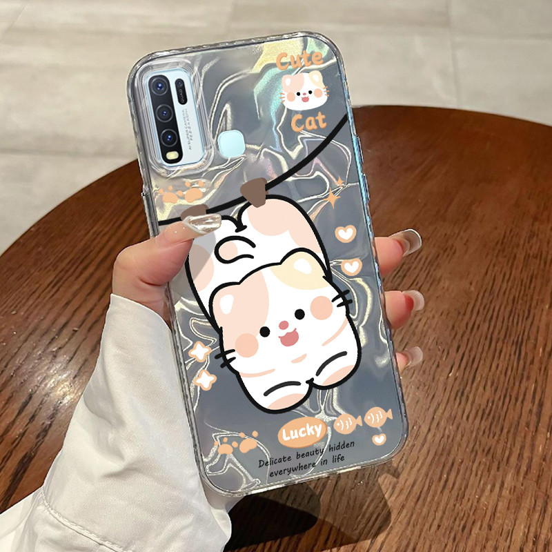 Jual Casing Hp Untuk VIVO Y50 VIVO Y30 VIVO Y30i Case Kucing Lucky ...